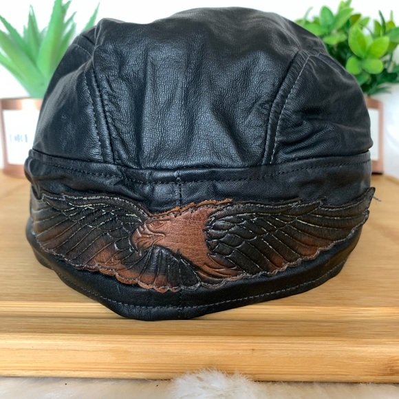 Harley-Davidson | Accessories | Vintage Harley Davidson Leather Skull ...